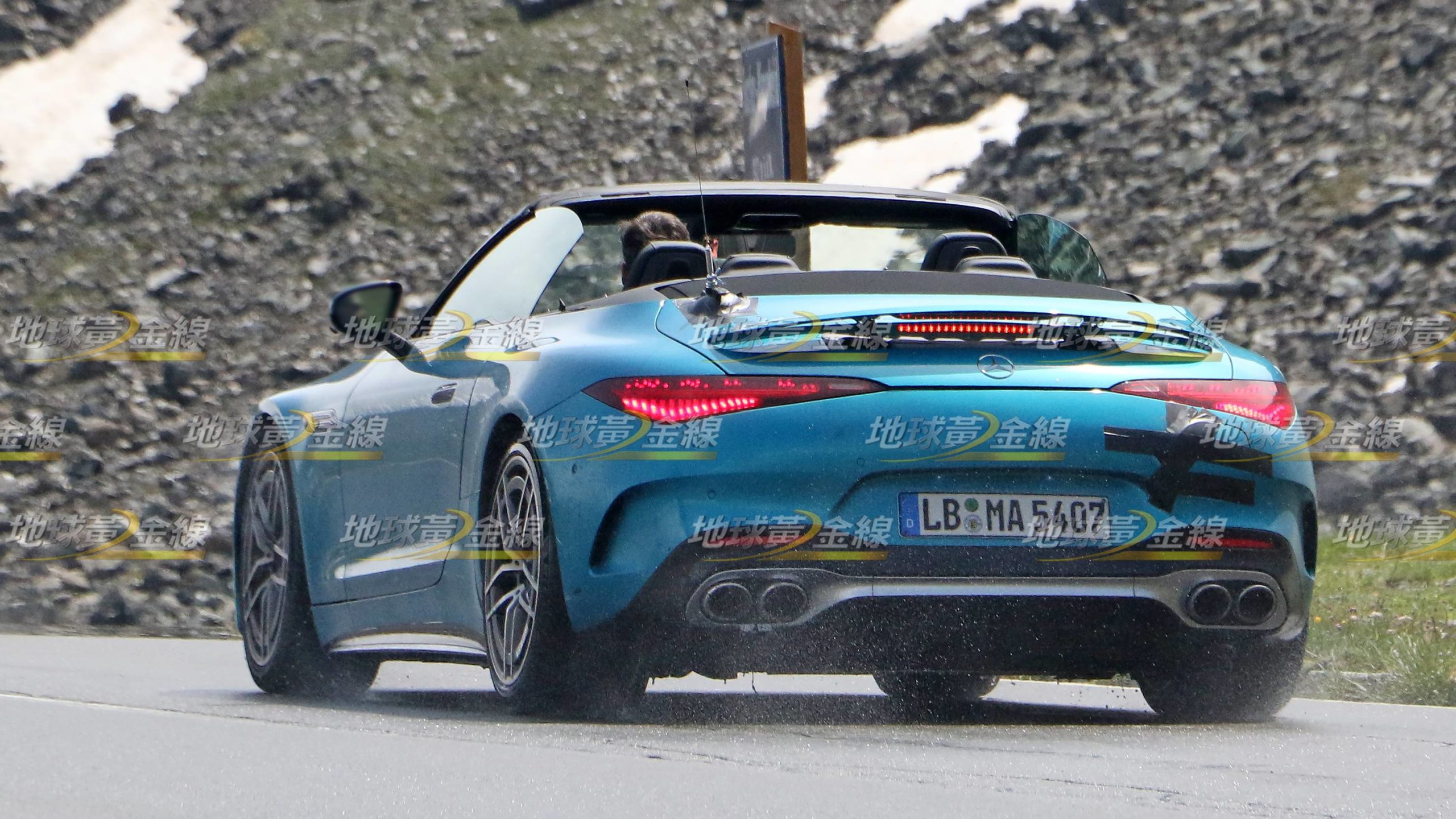 間諜照／疑似M-Benz SL 53 PHEV無偽裝遭捕獲？ 車尾曝身分但動力仍未知 | 地球黃金線