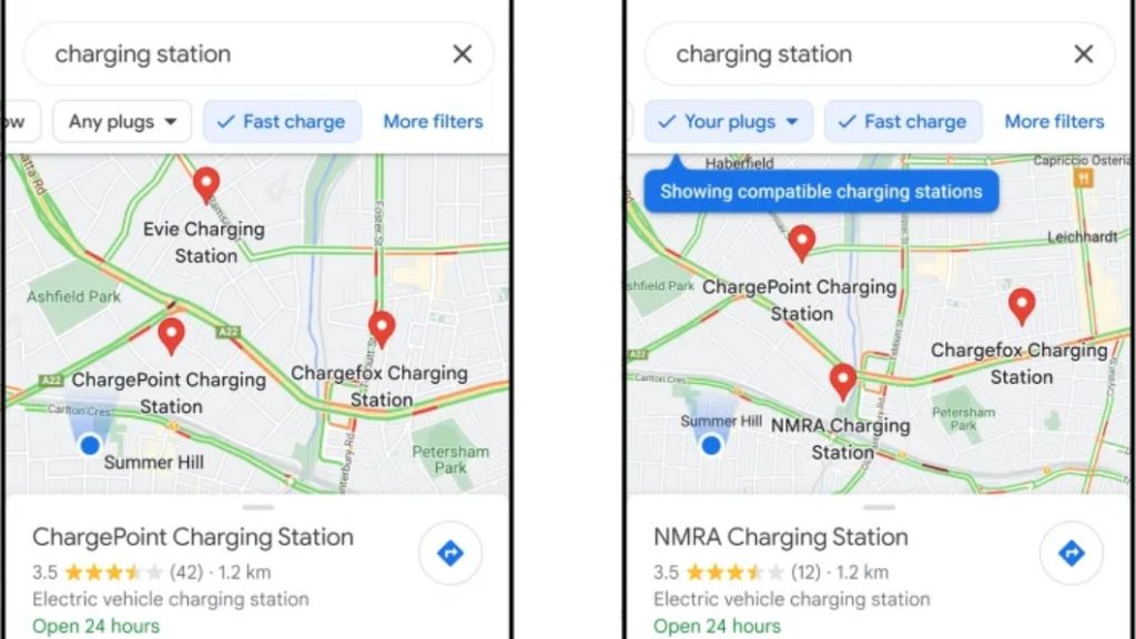 Google Map更新變方便 快速充電樁一鍵就找到！ | 地球黃金線