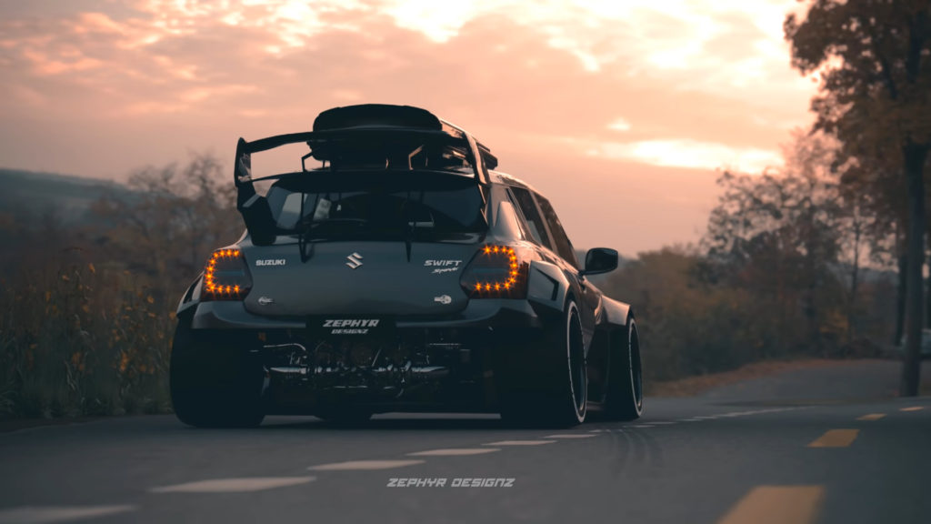 Suzuki Swift改用後置雙渦輪引擎？ 網友大讚：這背影太美麗！ | 地球黃金線