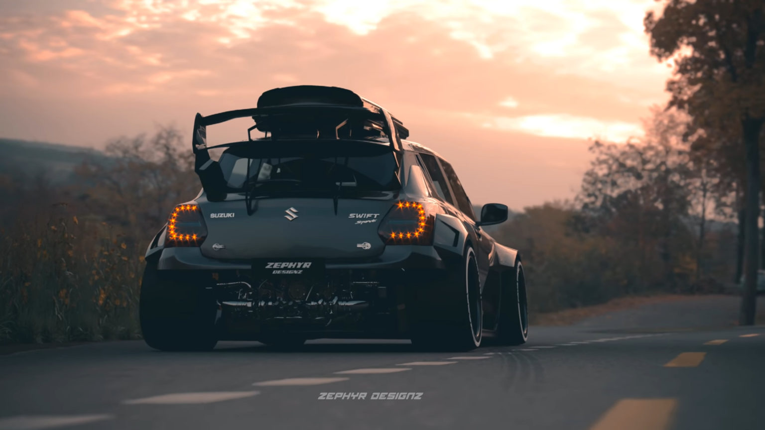 Suzuki Swift改用後置雙渦輪引擎？ 網友大讚：這背影太美麗！ | 地球黃金線