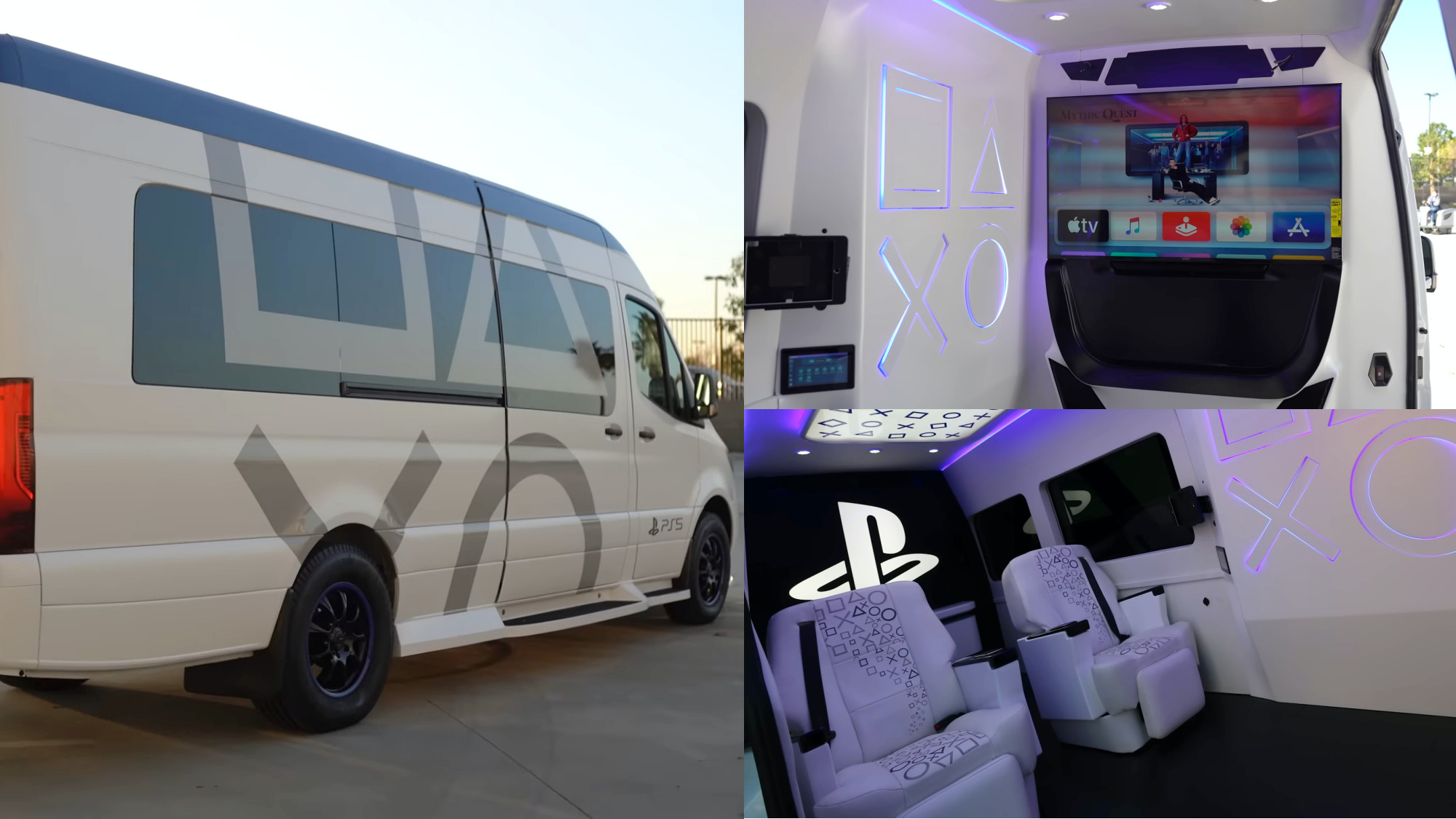 賓士廂型車被改造成移動遊戲室 WCC讓你把PS5開出門！ | 地球黃金線