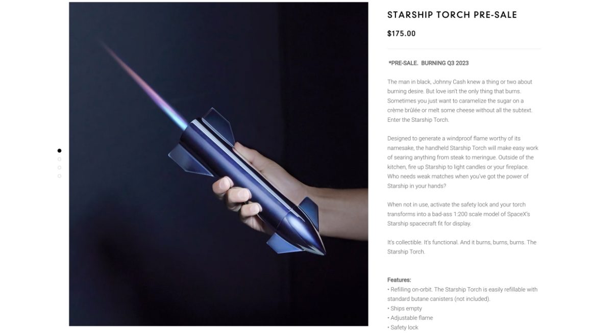馬斯克新玩具Starship Torch 6千有找預售中 Q3發貨將成中秋烤肉神器？ | 地球黃金線