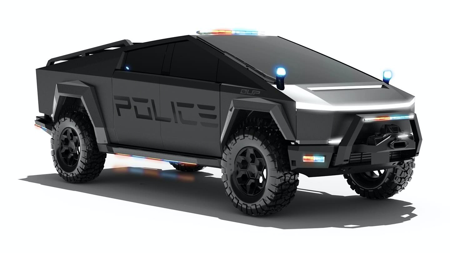特斯拉Cybertruck有現成套件可以裝！警車版電動皮卡明年亮相 | 地球黃金線