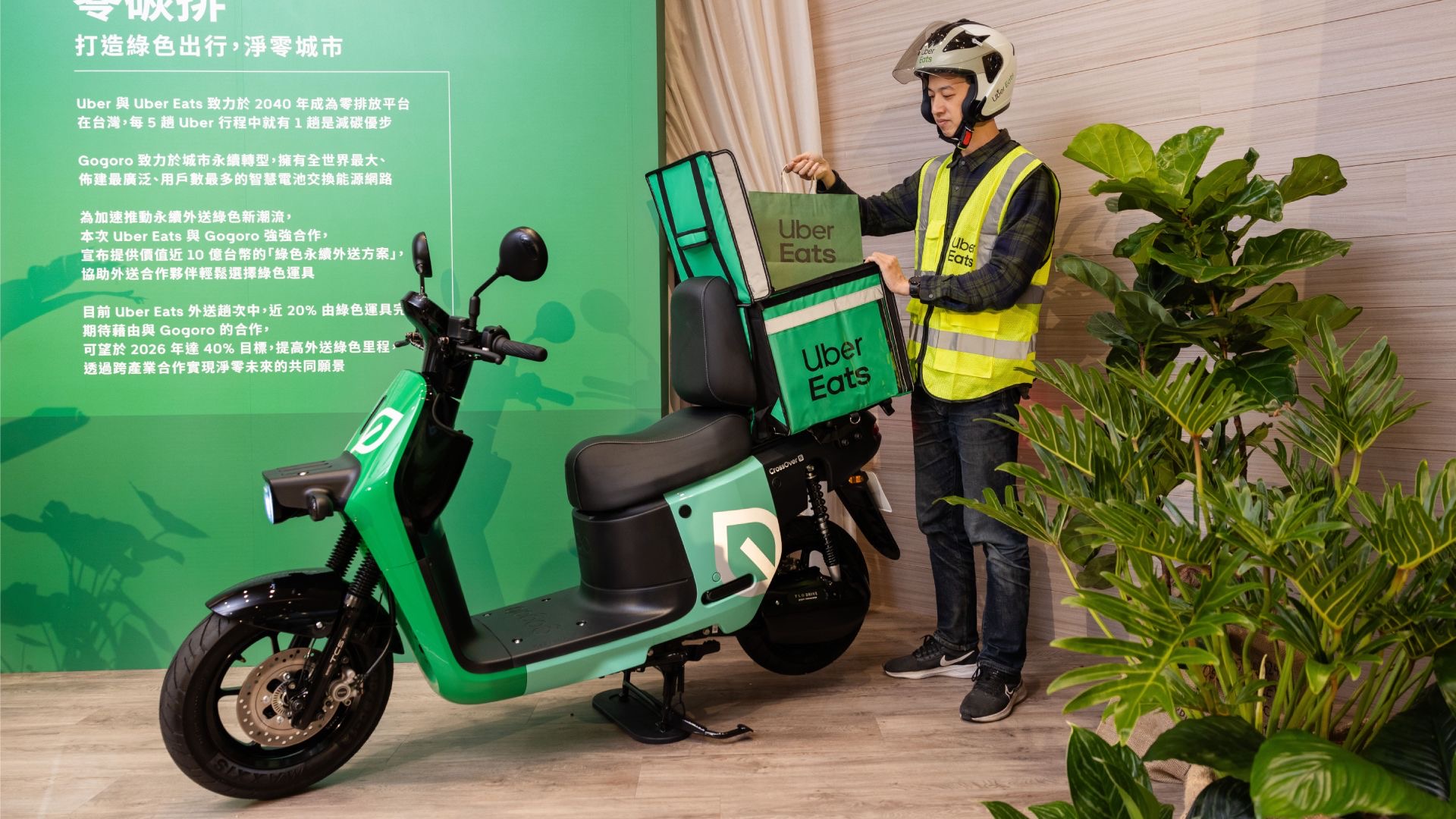 Gogoro與Uber Eats跨界再合作！外送員享專屬購車與電池資費優惠 | 地球黃金線