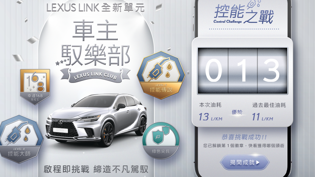 Lexus Plus App車主體驗再升級，輕鬆掌握愛車資訊駕馭體驗更加分 | 地球黃金線