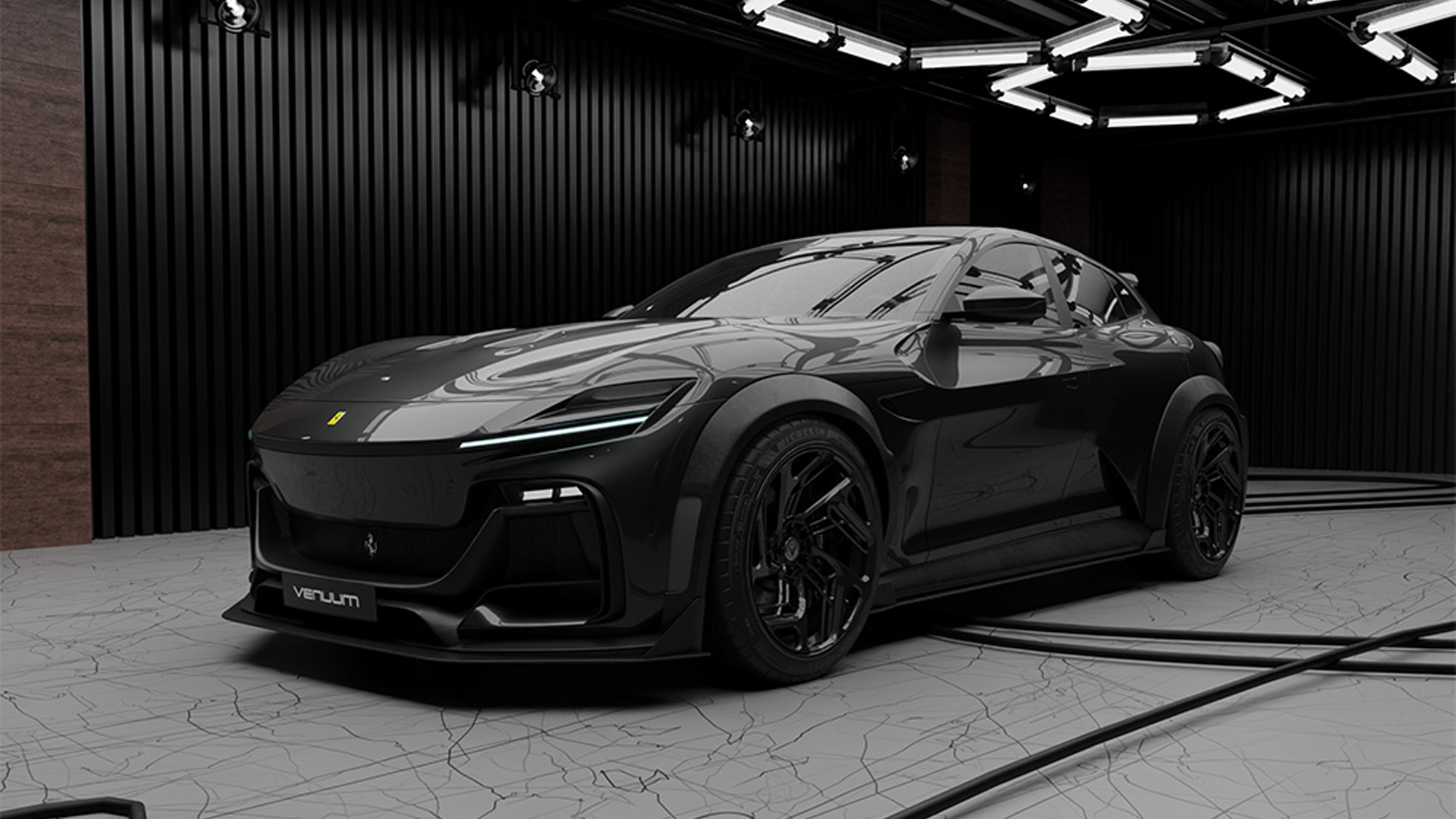 Ferrari Purosangue黑化更誘人，Venuum客製套件打造迷人反派角色 | 地球黃金線