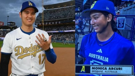 MLB／BTS V來了！開球前與大谷翔平握手、擁抱畫面曝│TVBS新聞網