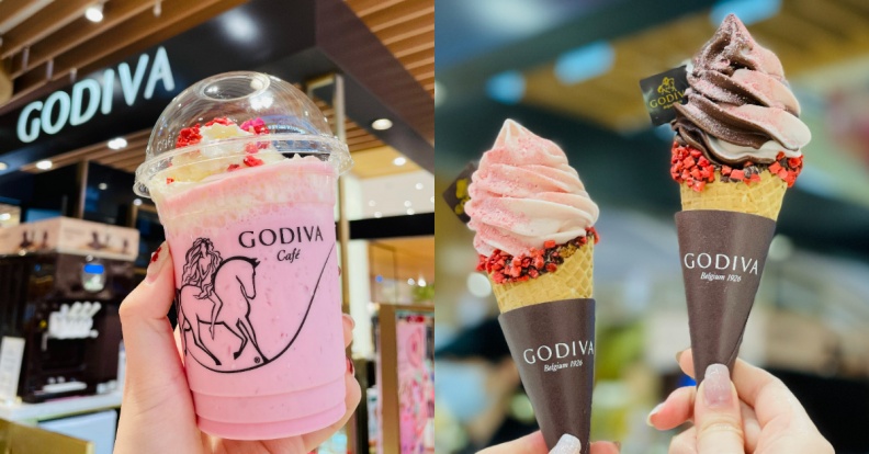 GODIVA極致夢幻「草莓巧克力霜淇淋」今起爆濃回歸！再喝粉嫩嫩「草莓奶昔」一秒愛了|女人我最大