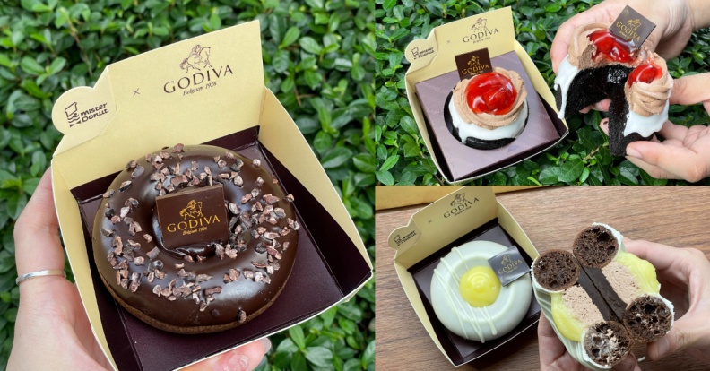 「GODIVA甜甜圈」買6送3！超萌爆餡布朗尼、荷包蛋甜甜圈限時限量開吃|女人我最大
