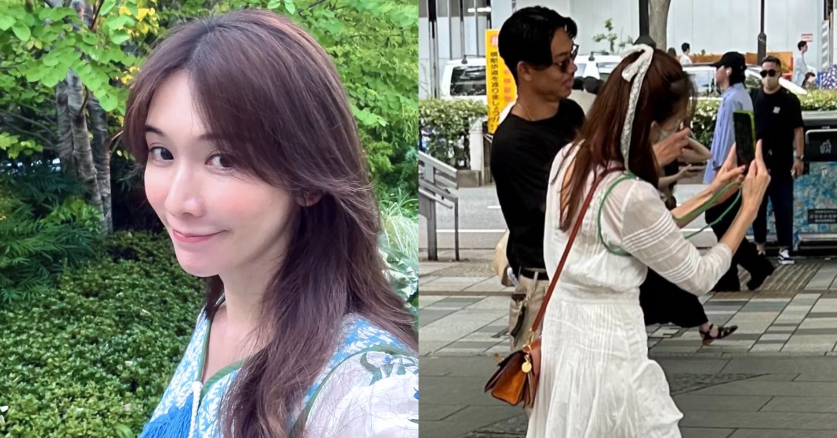 網友巧遇林志玲、AKIRA東京街頭放閃！「白色洋裝＋蝴蝶結髮飾」宛如少女，48歲真實狀態曝光|女人我最大