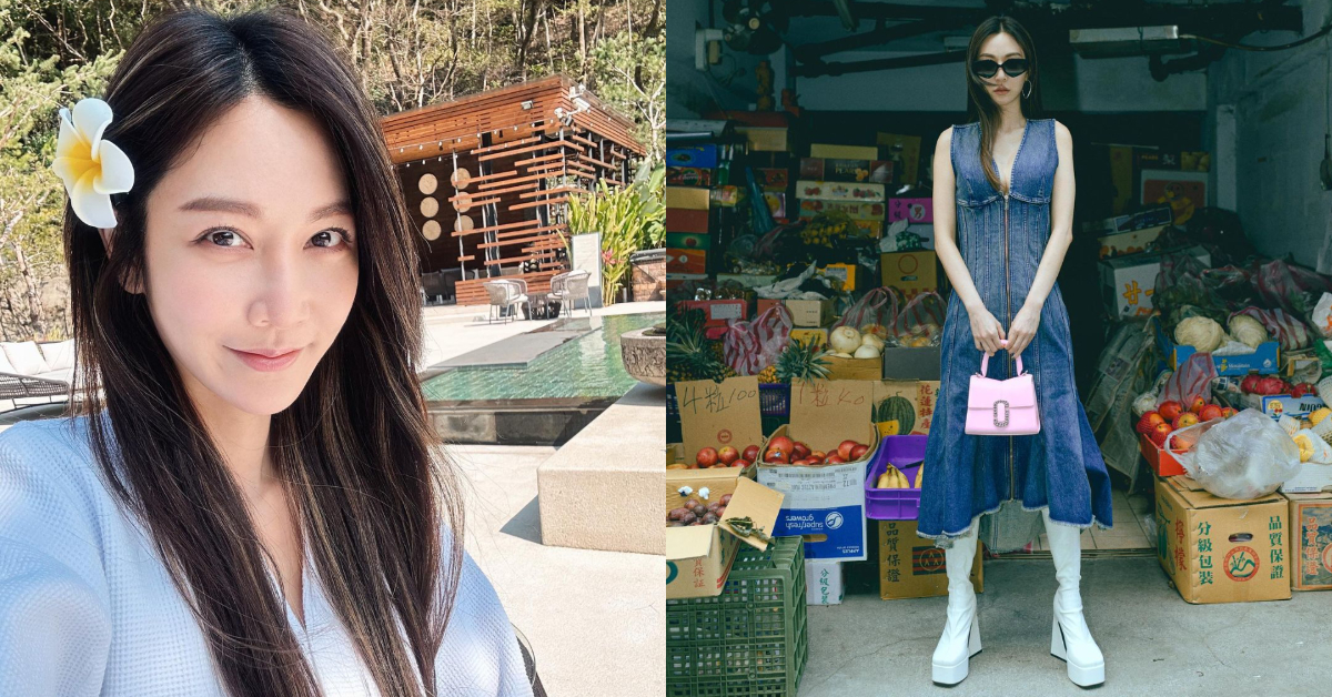 時尚也能接地氣！捕獲曾莞婷0偶包「菜市場吃水果」，深V丹寧洋裝「事業線」藏不住|女人我最大