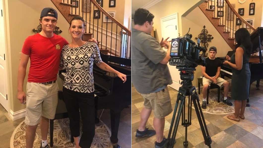 影／披薩小弟問「能否彈鋼琴」 一手神曲嚇壞主人家│貝多芬│外送員│Bryce Dudal│Julie Varchetti│TVBS新聞網