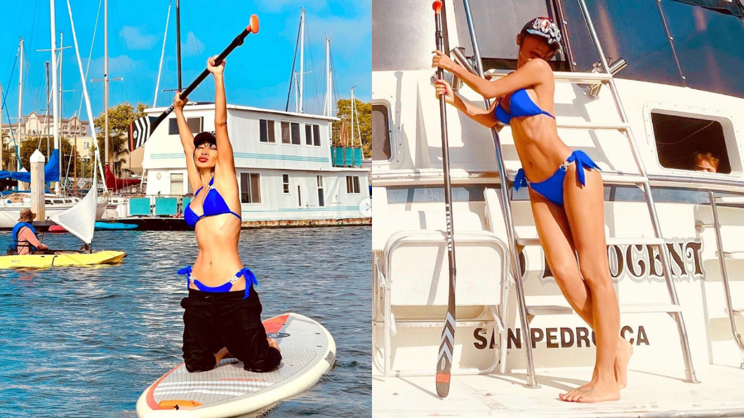 太辣！大咖女星玩SUP狂落海 「濕褲子脫一半」網暴動│TVBS新聞網