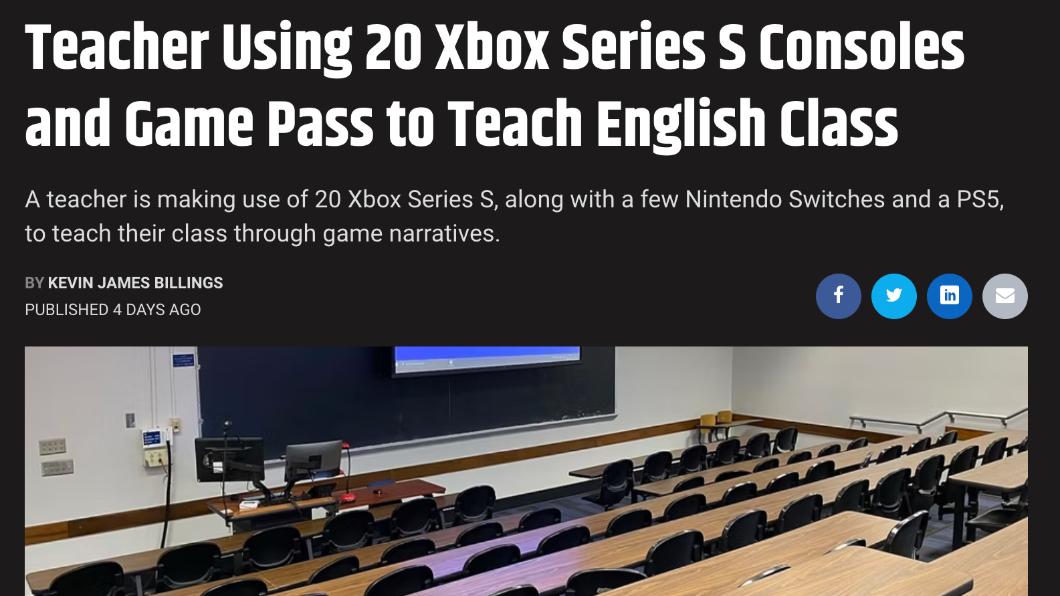 這老師太狂！竟用Xbox、PS5教英語 網友超羨慕│TVBS新聞網