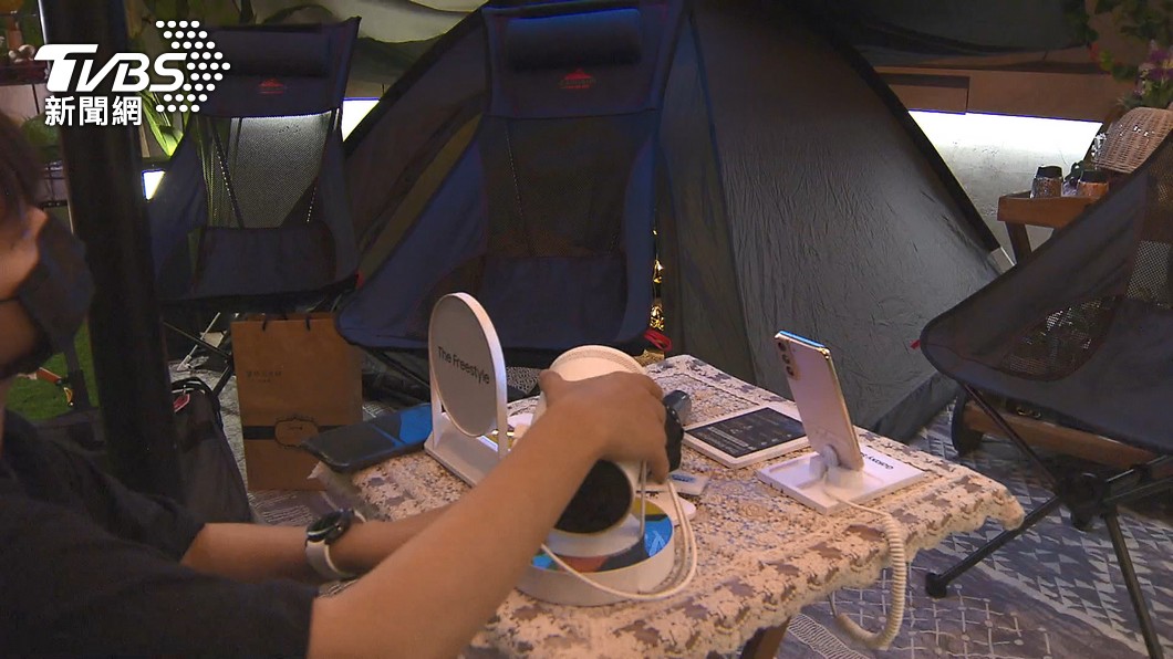 露營夯！ 迷你投影機「360度旋轉PK自動校正」│TVBS新聞網