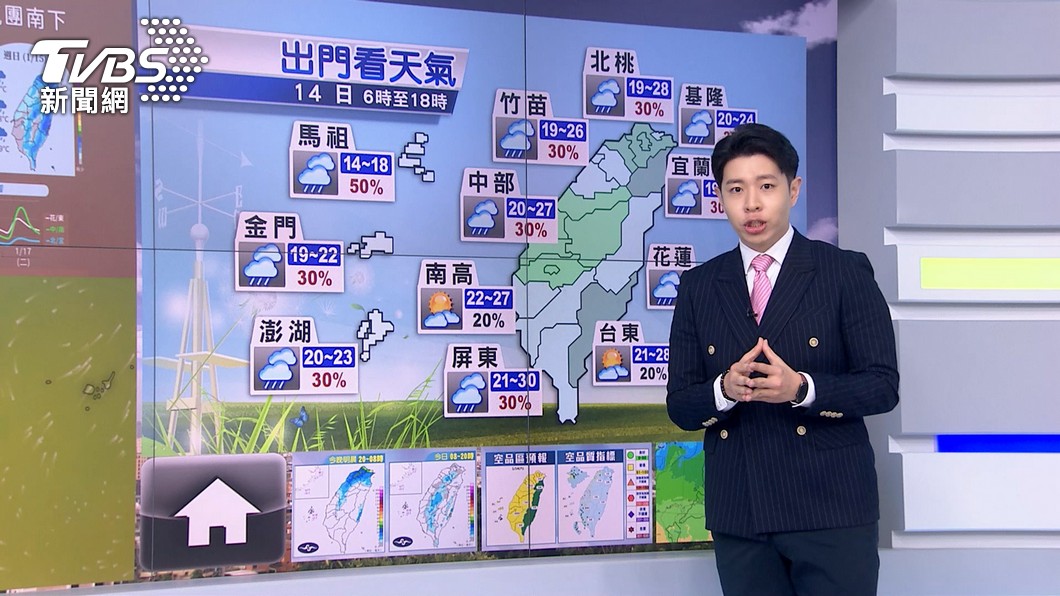 天氣好踏青！ 把握「周六」上半天「周日」起轉冷下雨一周 │TVBS新聞網
