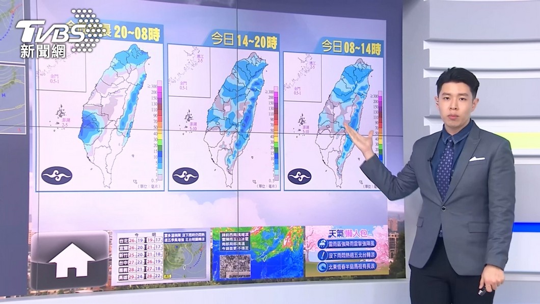 全台開工日天氣！出門帶傘 鋒面影響注意突來雷雨│TVBS新聞網