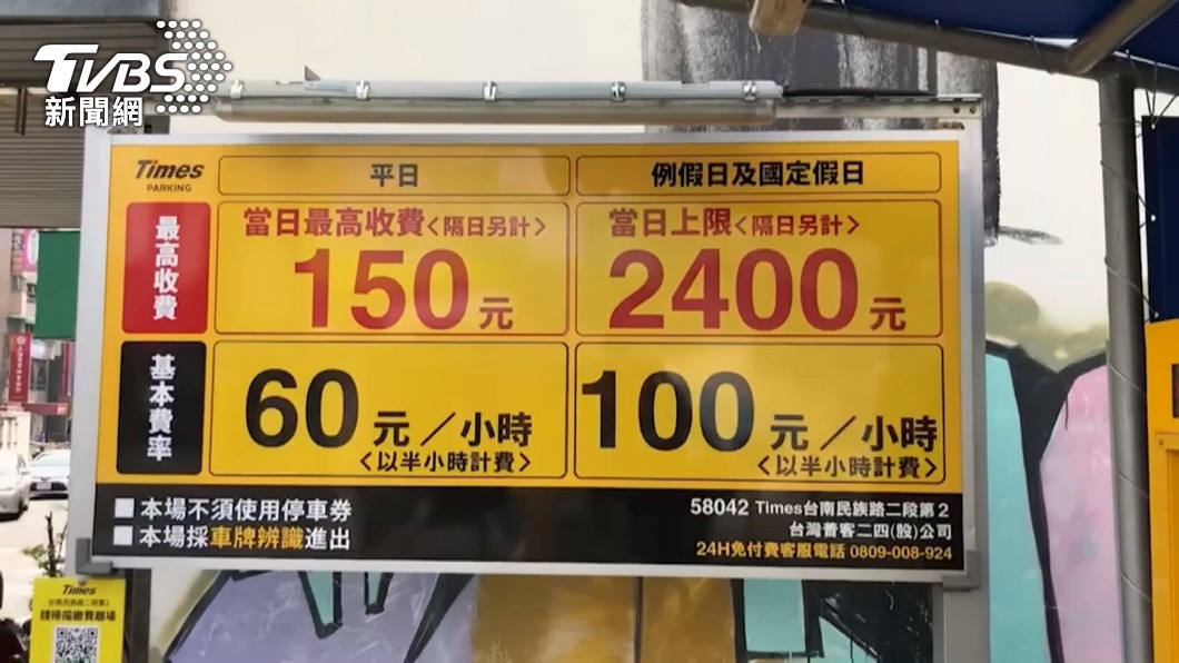 夭壽！台南停車1天2400元 民眾：比拖吊費、月租停車還貴│TVBS新聞網