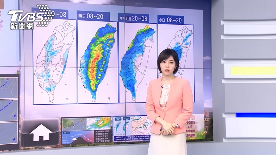 白天熱晚變天！周五雨勢最顯 下周一另一鋒面接棒│TVBS新聞網
