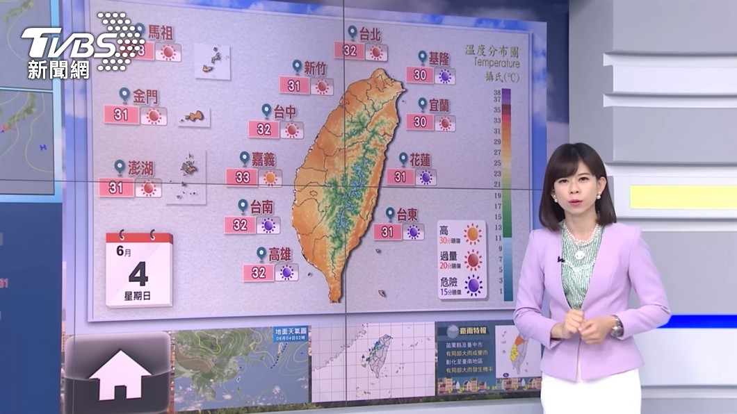 盛夏將至！熱啊 高溫悶熱33度水氣多對流發展仍旺盛留意雷陣雨│TVBS新聞網