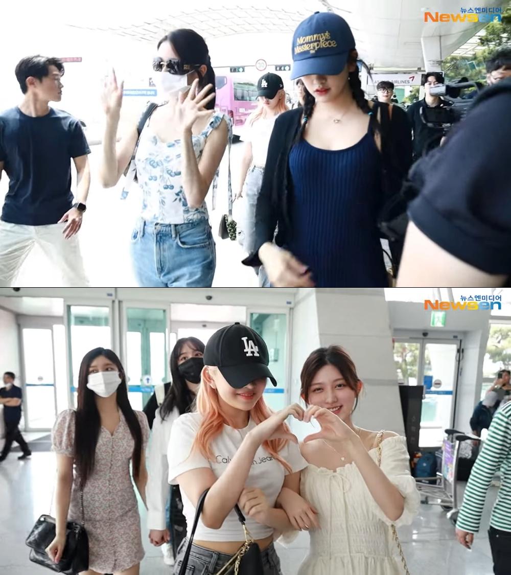 IVE、太妍搭同班機來台！ 女神輕裝現身「機場嗨翻比愛心打招呼」│TVBS新聞網