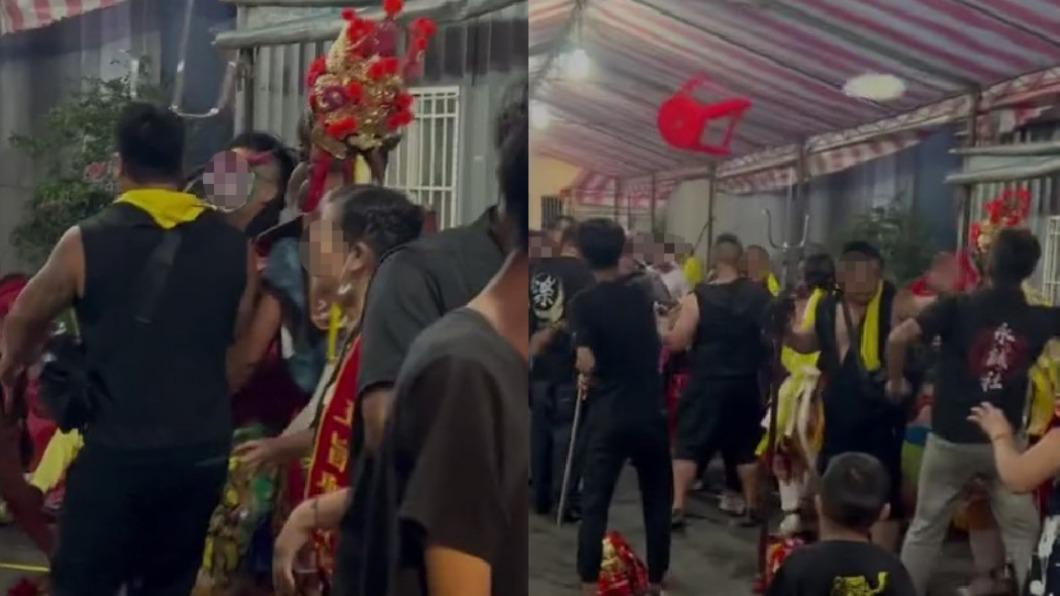 進香回鑾變亂鬥！女友亂入陣頭遭阻 爐主尬官將首遭三叉戟KO│TVBS新聞網