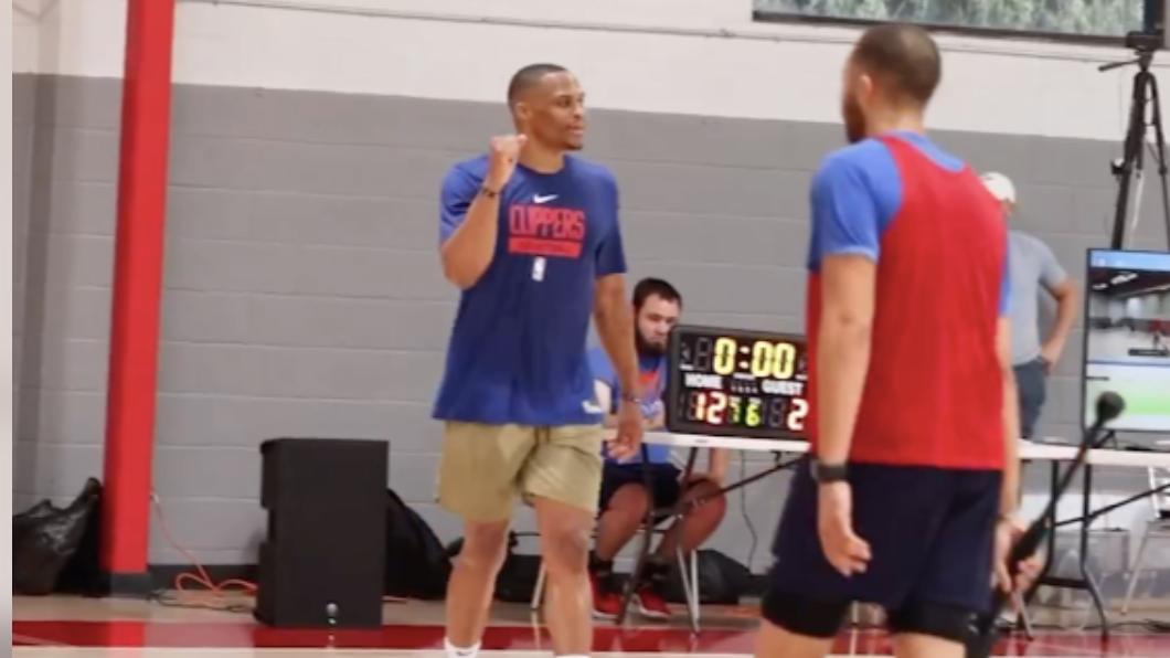 PLG／好羨慕！新北國王和Westbrook練球 大秀灌籃美技 │TVBS新聞網