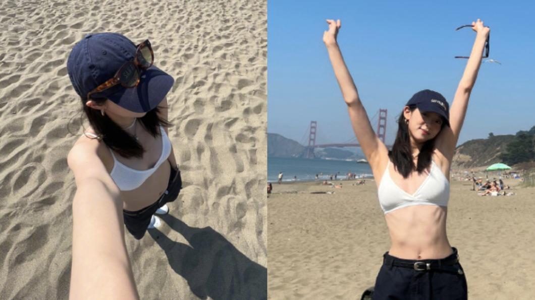 歐陽娜娜脫了！穿「激短白色Bra」曬春光 邪惡視角辣翻18萬人│TVBS新聞網