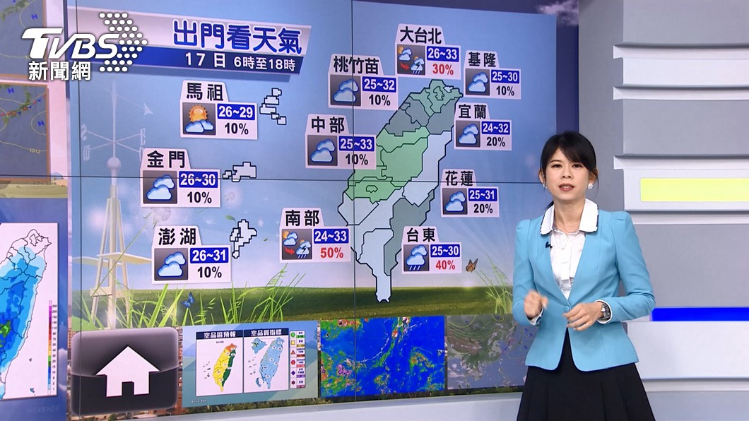 再忍一天！水氣多留意大雨特報 午後恐較大雨勢│TVBS新聞網