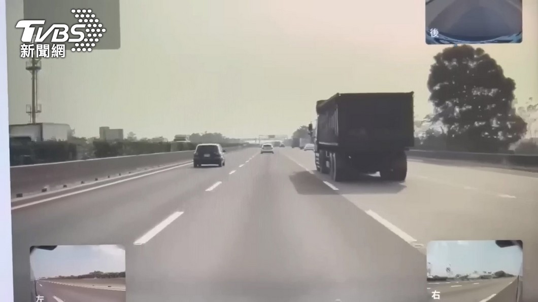 心「碎」聲音！國道遭石子噴 特斯拉玻璃全碎│砂石車│擋風玻璃│TVBS新聞網