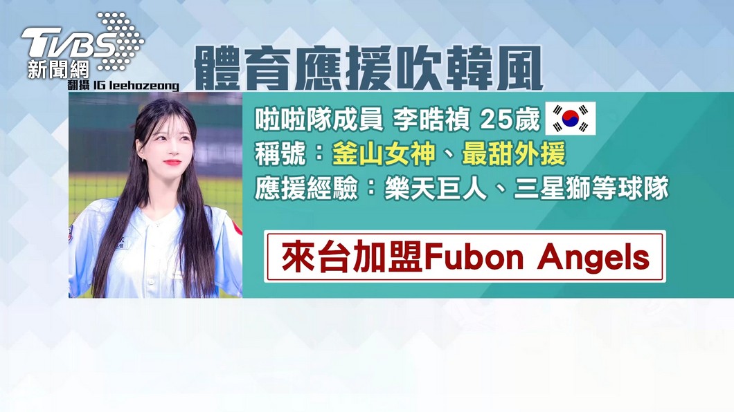 她來了！「釜山女神」李晧禎 加盟富邦啦啦隊│TVBS新聞網