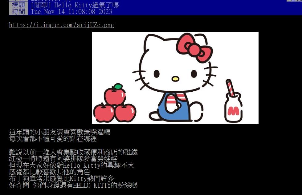 Kitty過氣了？網憶「超狂全盛期」 這角色人氣超車│TVBS新聞網