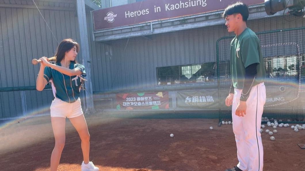 T1／台鋼最強外掛安芝儇 站馬爾他巨獸旁「胸下都是腿」萌翻│TVBS新聞網