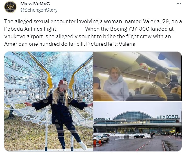 突遭陌生女「扒褲張嘴」！機艙詭見活春宮 他秒棄抵抗嗨起飛│Pobeda Airlines│勝利航空│俄羅斯│TVBS新聞網