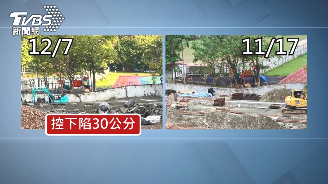 緊鄰基泰大直！道明外僑校牆疑下陷30cm│TVBS新聞網