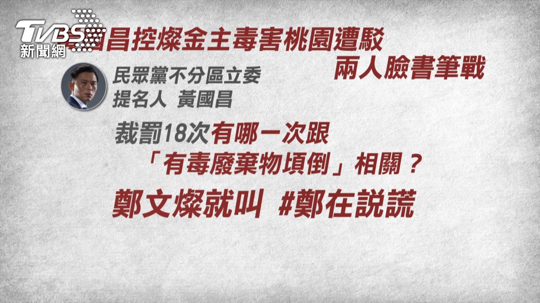 戰神叫囂！黃國昌筆戰鄭文燦 控某綠電仗英系撐腰套利綠駁│TVBS新聞網
