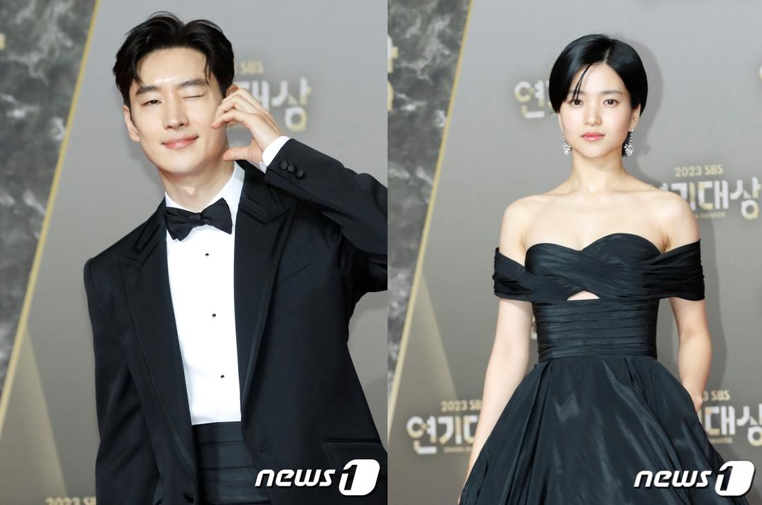 SBS演技大賞「紅毯黑壓壓」！ 李聖經純白禮服「豪露深溝+美腿」│TVBS新聞網