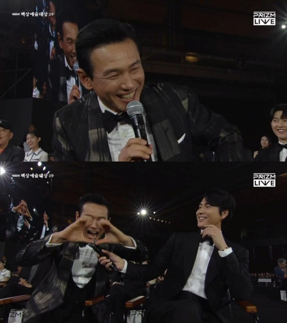 百想60／金秀賢解放回來尷尬被CUE！ 「金高銀」當場脫了露美背│TVBS新聞網