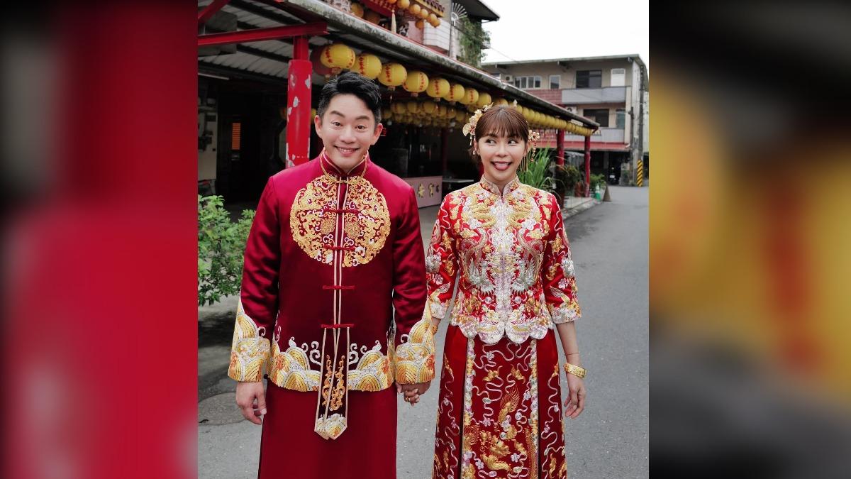 林萱瑜婚紗10連發！披「中式秀禾服」美翻 Junior看傻：好漂亮│TVBS新聞網