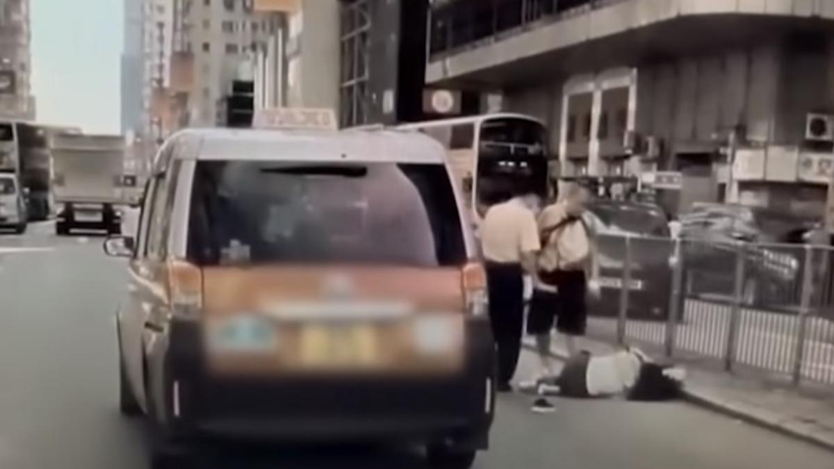 有片／日本女遊客闖紅燈 下秒被香港計程車「撞飛重摔」仍在ICU│TVBS新聞網