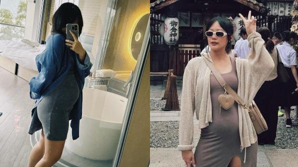 差點Hold不住！高爾宣孕妻芮德挺7月肚操肌 愛女狂踢不忍了│TVBS新聞網