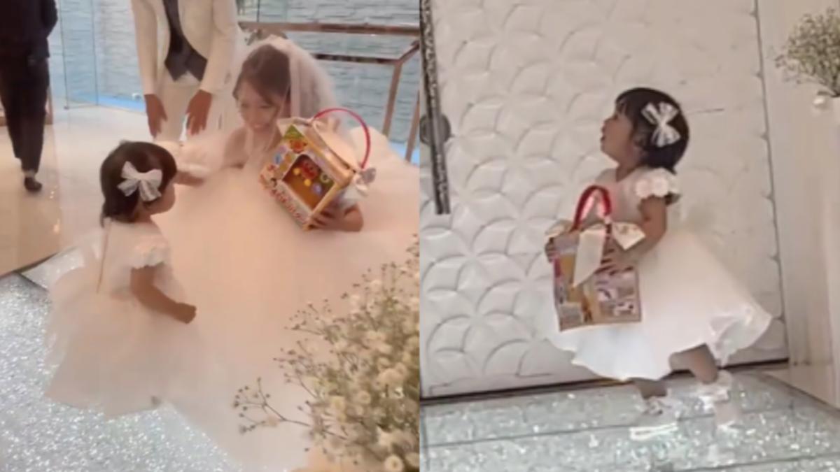 日1歲小花童護送戒指！見新娘手上一物 竟秒丟暴衝舞台│TVBS新聞網