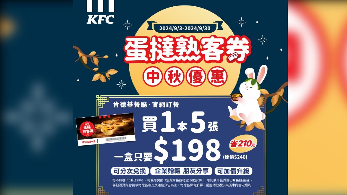 肯德基蛋撻禮盒買一送一、7塊炸雞下殺299元 優惠碼快收│TVBS新聞網