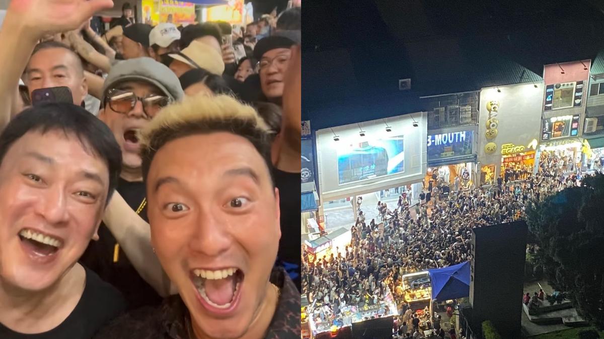 《角頭》陣容擠爆「逢甲夜市」！ 王陽明嗨喊：有感受到台中的愛│TVBS新聞網