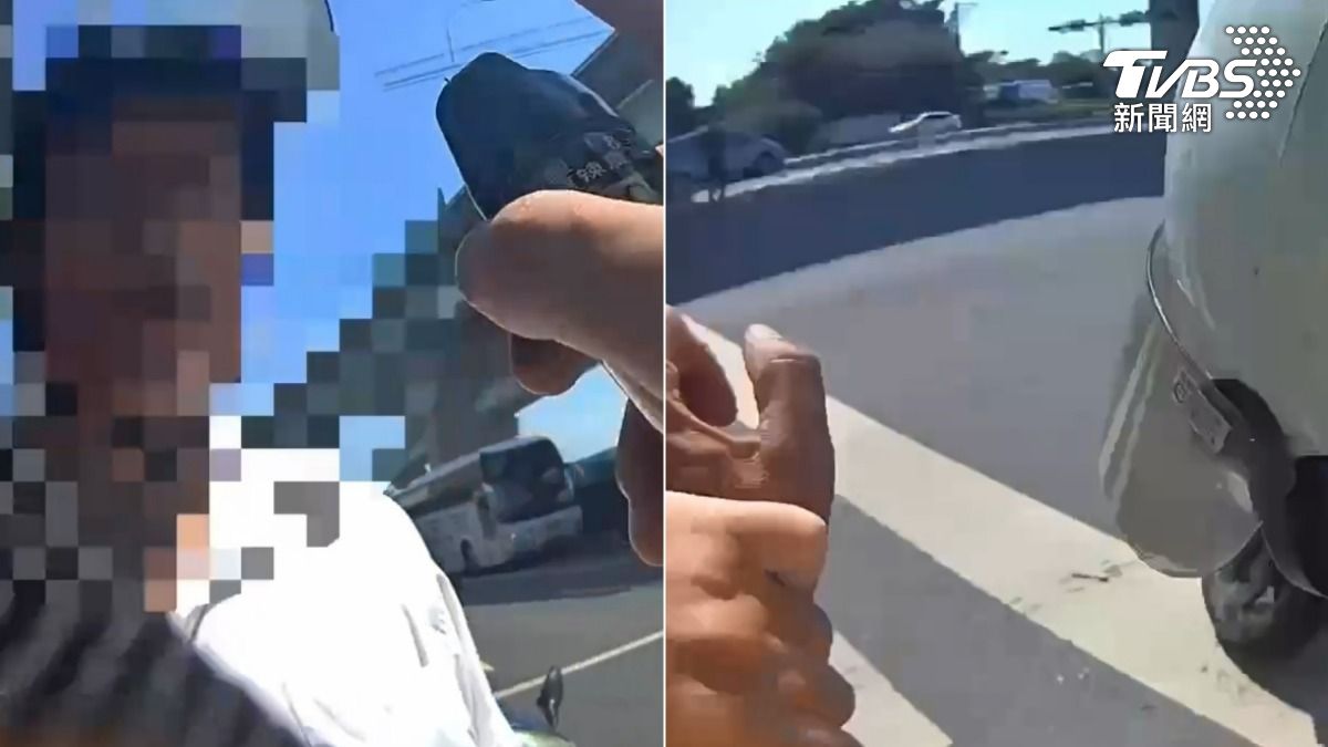 沒待轉被攔查！新北男賴皮惱羞 衝撞嗆警「怎麼那麼機X」│TVBS新聞網