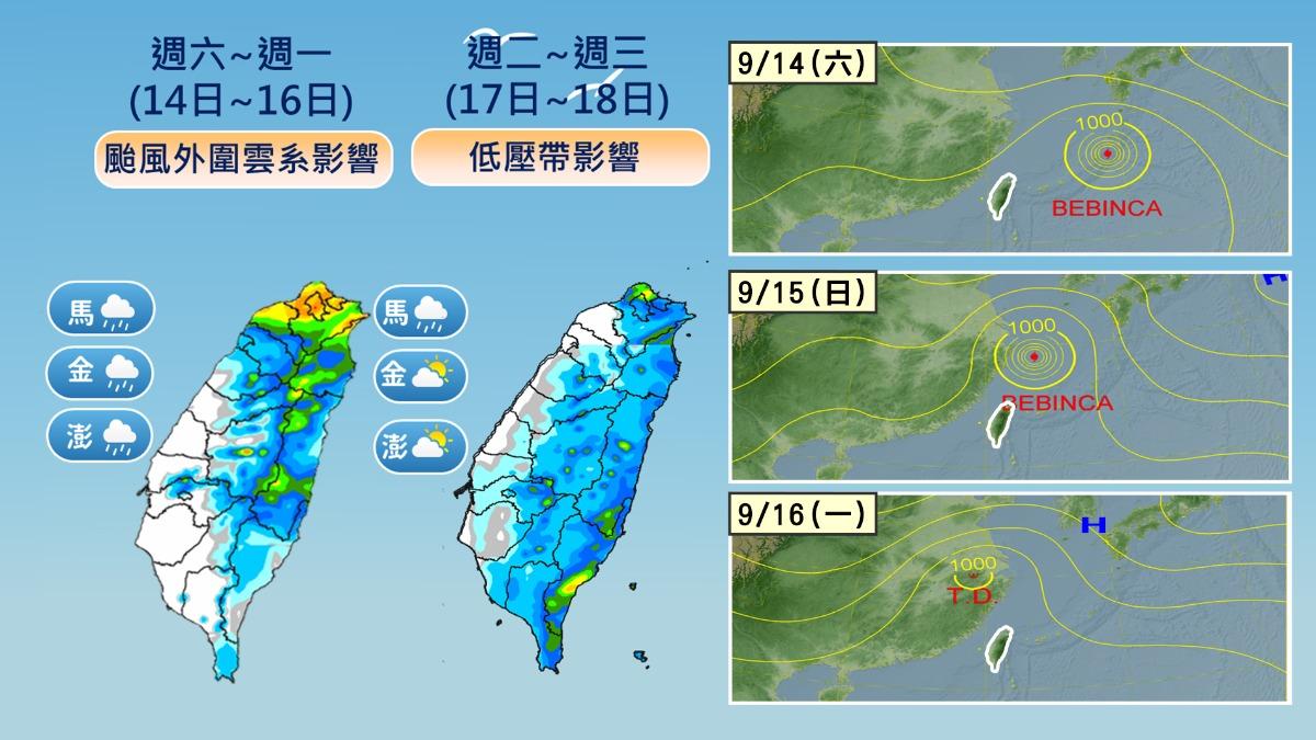 天氣／中秋前恐「雙颱共舞」！葡萄桑、蘇力估生成 4地難賞月│TVBS新聞網