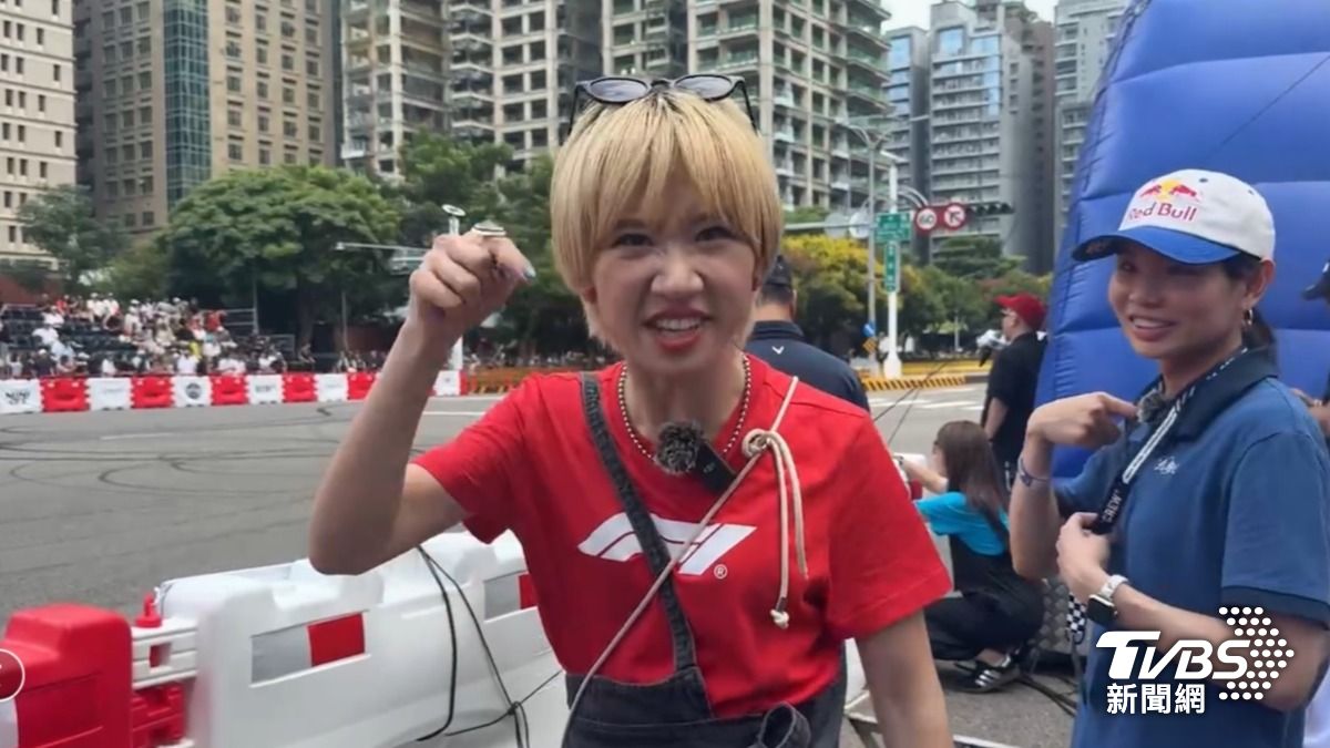Lulu「耳膜破裂」超嗨！現身台中F1賽車展演 近距離感受風速│TVBS新聞網