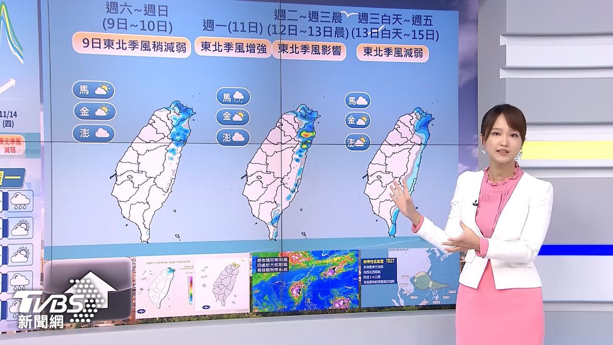 天氣／準桔梗TD27生成 週日恐成颱│TVBS新聞網