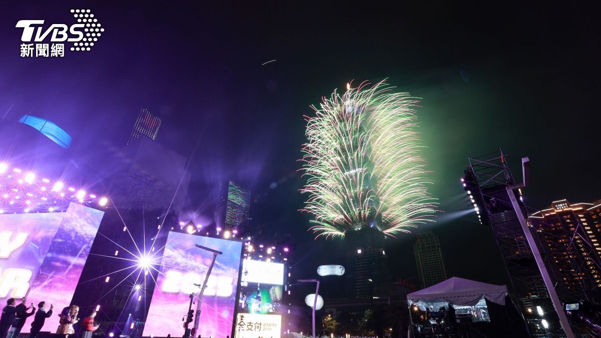 圖輯／迎2025年！台北101「跨年煙火」美照一次看│TVBS新聞網