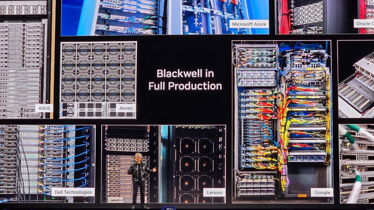 CES／黃仁勳曝Blackwell全面投入生產 打造巨型AI晶片│TVBS新聞網